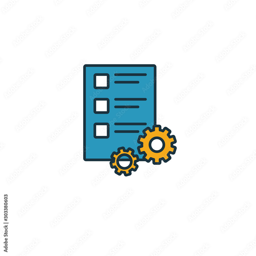 Vetor de Work Plan icon. Simple element from productivity icons ...