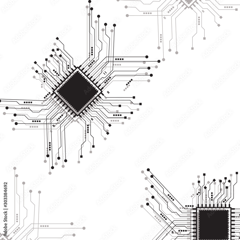 Simple Circuit Board Drawing Simple Circuit Board Drawing