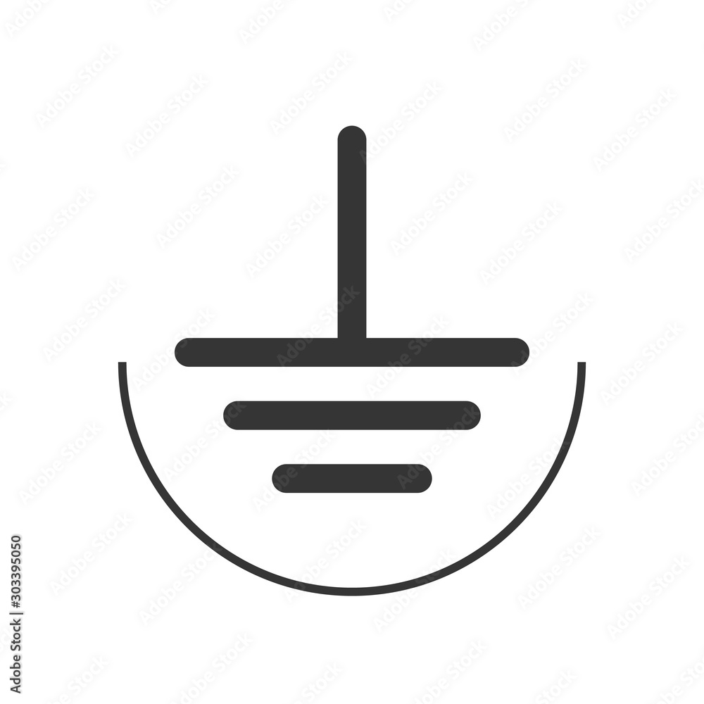 Electrical grounding symbol - vector. Stock Vector | Adobe Stock