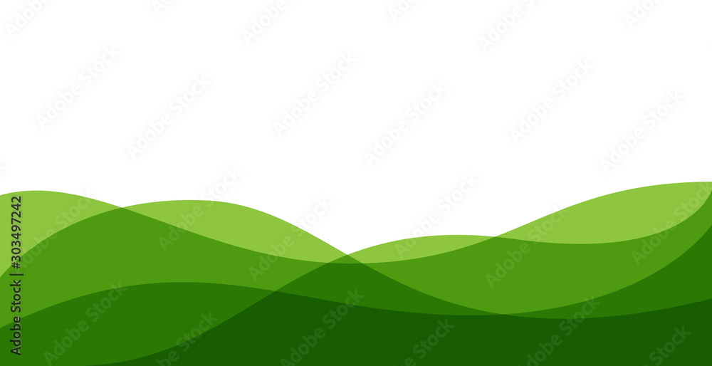 simple green wavy background Stock Vector | Adobe Stock