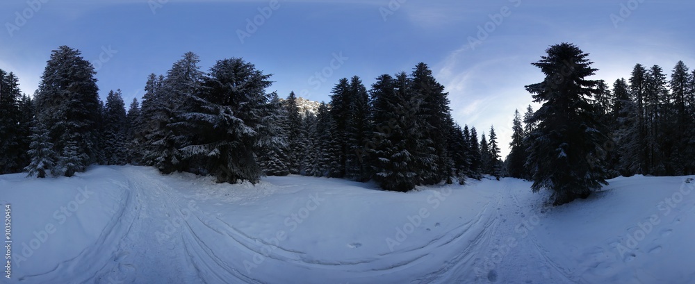 Tatra Mountains in Winter 360 HDRI Panorama Stock Photo | Adobe Stock