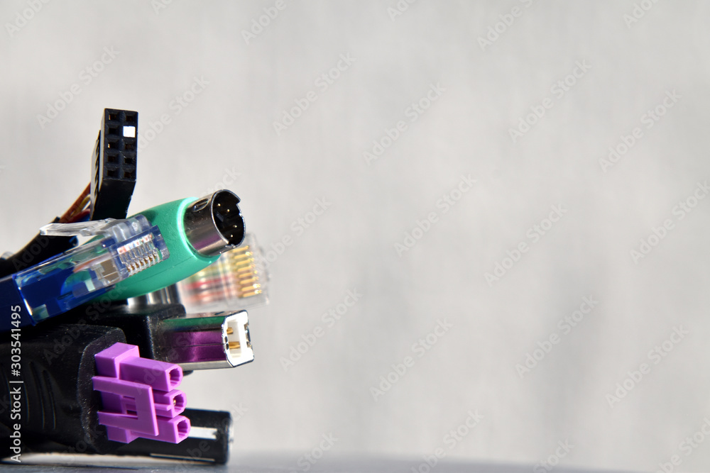 Diverse Stecker Stock Photo | Adobe Stock