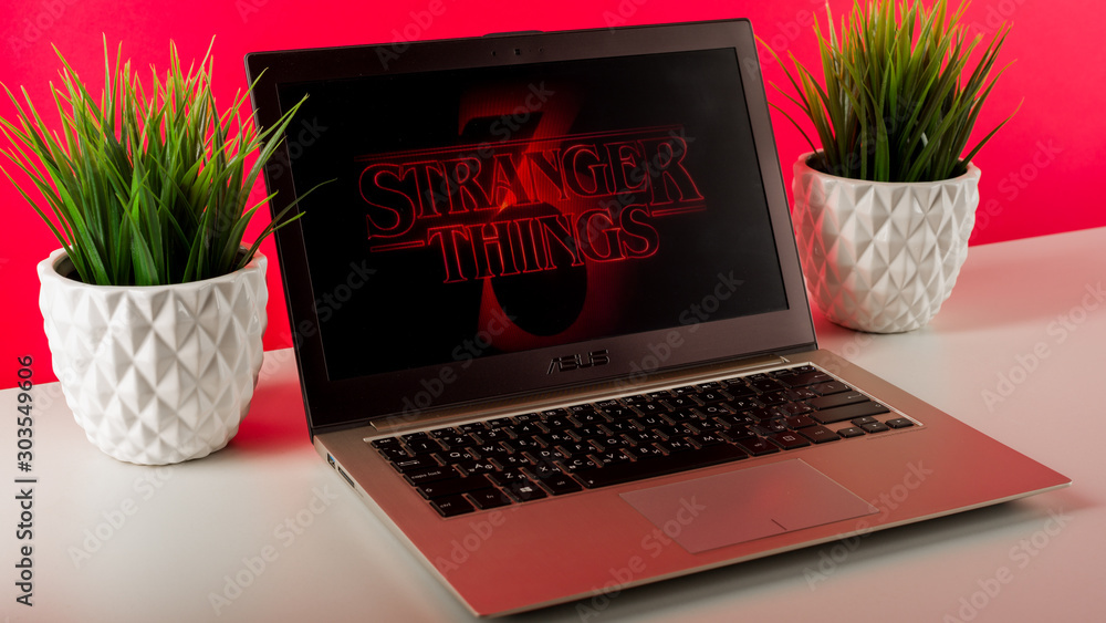 TULA, RUSSIA -AUGUST 18 2019: Stranger Things 3 from Netflix TV series ...