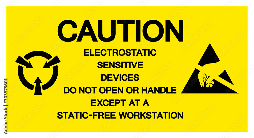 Caution Electrostatic Sensitive Device Do Not Open Or Handler Except At ...