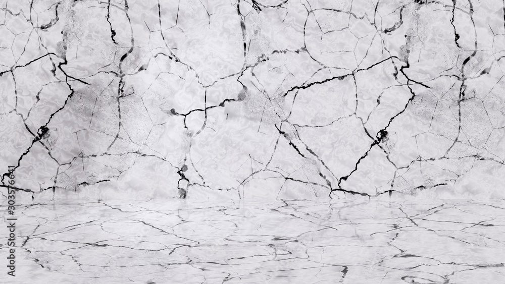 White marble room. Marble texture wall and floor 3d rendering Stock ...