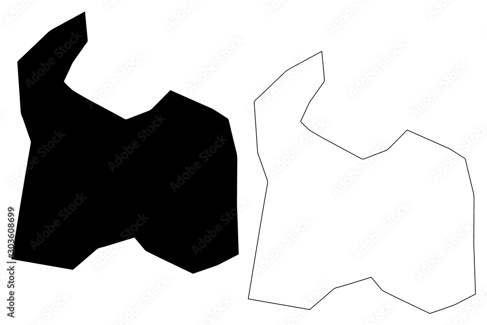 Darkhan-Uul Province (aimags, Provinces of Mongolia) map vector ...