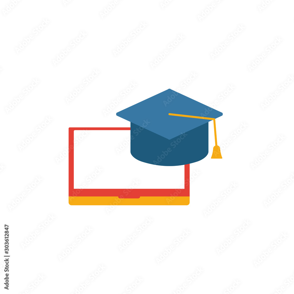 Interactive Learning Environment icon. Simple flat element from content ...