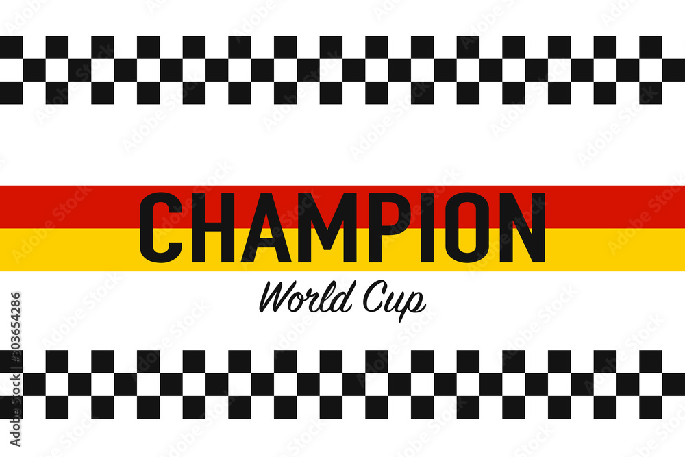 Vector illustration racing print with design for race. Typographic ...