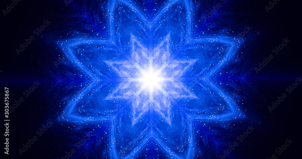 Chakra, meditation, chi, yoga. Aura energy visualization. VJ Lightning ...
