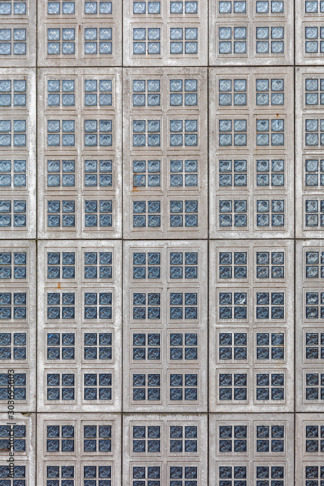 Glass Bricks Concrete Stock Photo | Adobe Stock