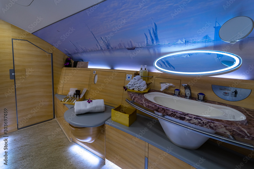 Emirates Business Class Shower
