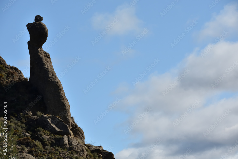 "El Fraile": Natural formation originated by the erosion of the wind ...