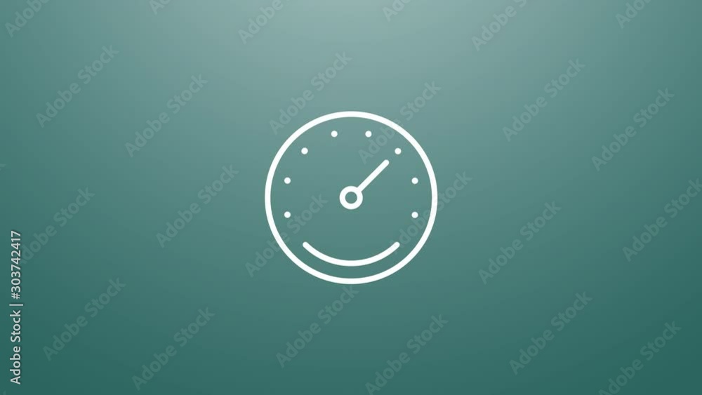 Concept of speedometer, quick, velocity, fast, speed. 4k animation of ...