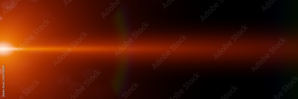 Abstract Orange Lens Flare