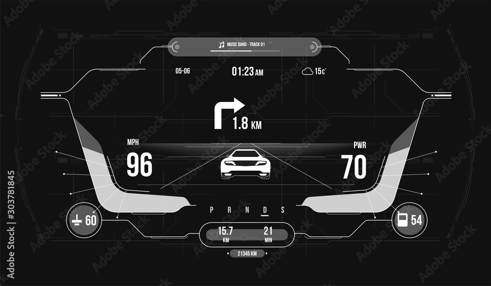 Cars infographic ui, analysis and diagnostics in the hud style. Modern ...