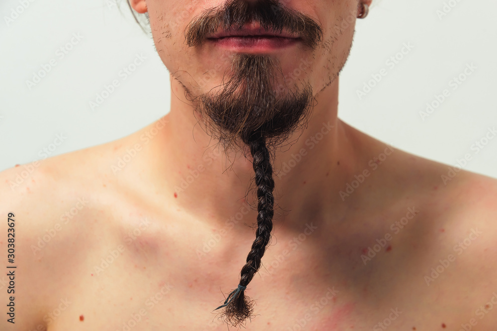 Long Goatee Braided