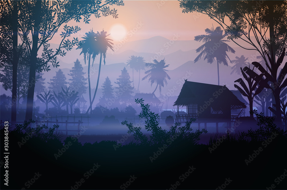 Horizon Landscape Vector