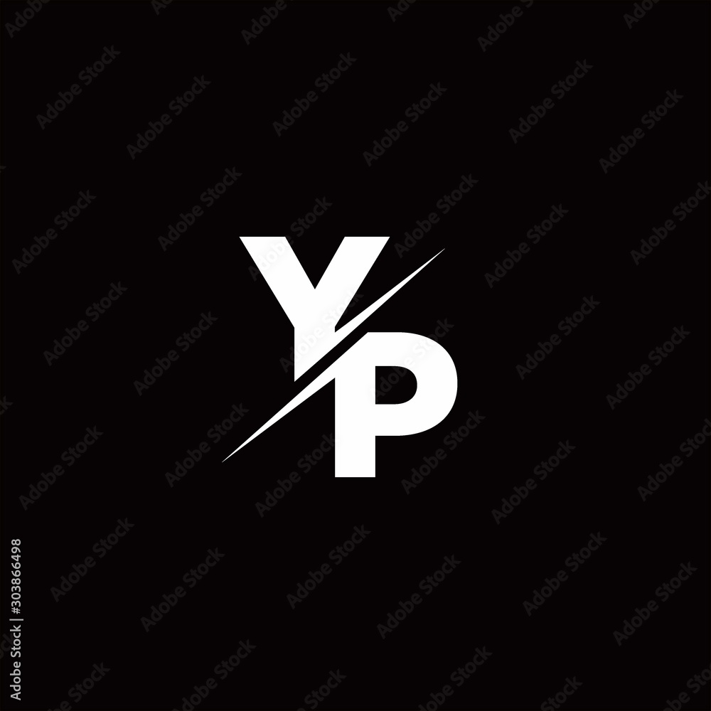 YP Logo Letter Monogram Slash with Modern logo designs template Stock ...