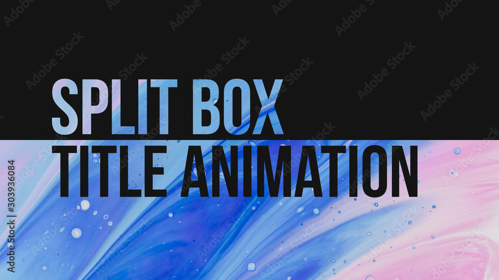 Split Box Titles Stock Template | Adobe Stock