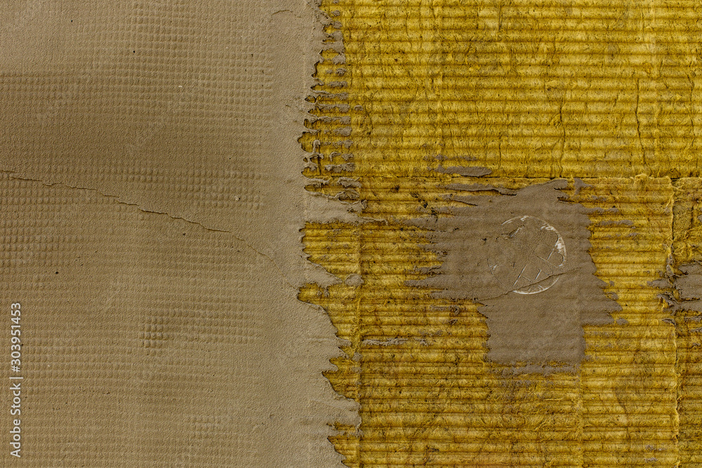 Abstract texture of wet glue layer. Pattern of dry putty cover. Grunge ...