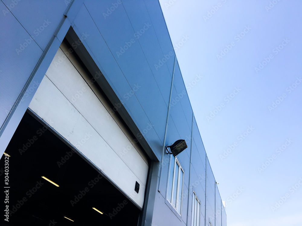 Building of structural blocks of sandwich panels Stock Photo | Adobe Stock
