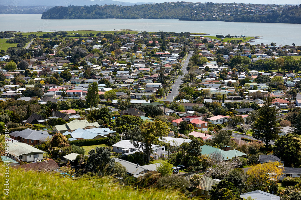 Scenes from Onehunga of Manukau harbour, and Auckland suburbs. Stock ...