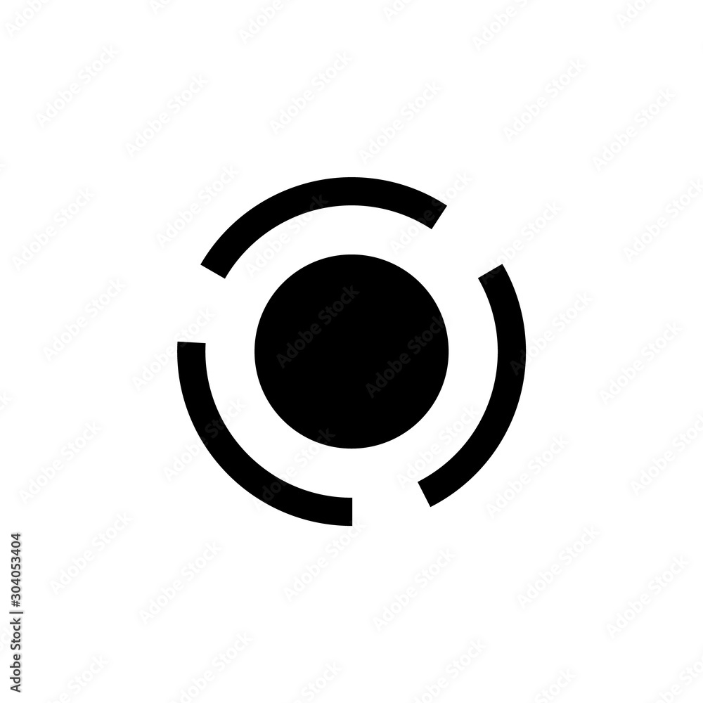 Sensor node icon. Clipart image isolated on white background Stock ...