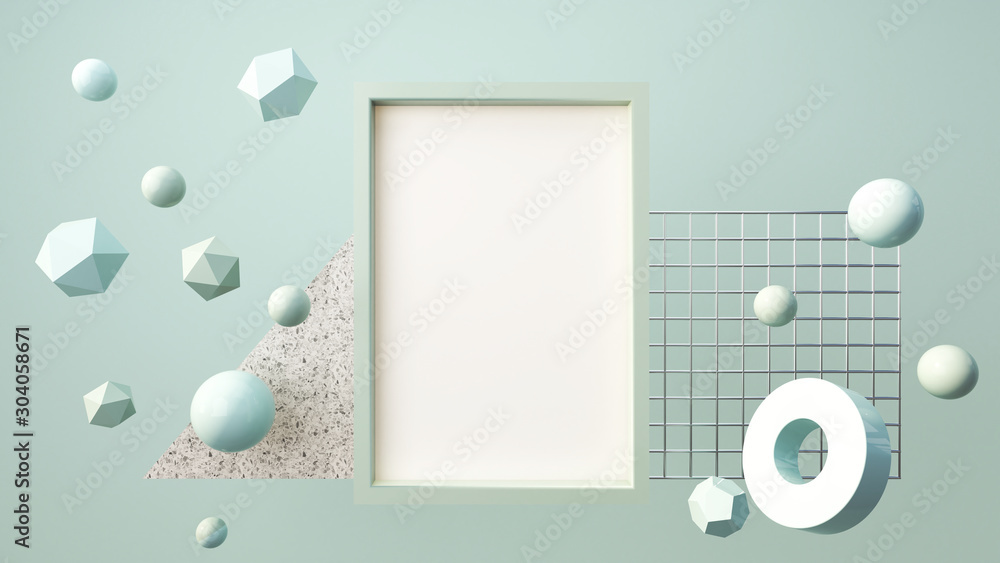 Blank template for flyer or advertisement. White space on abstract ...