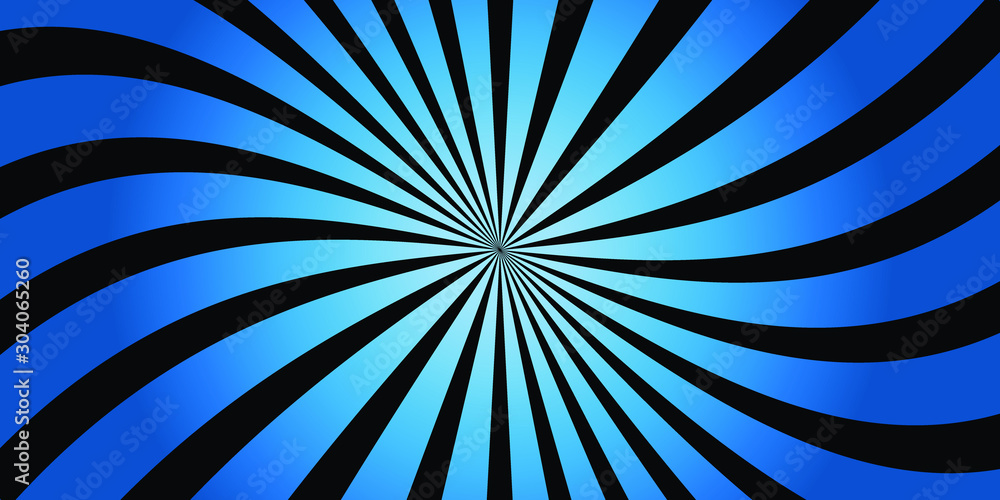 Black and Blue curved sun rays vector background Stock Vector | Adobe Stock