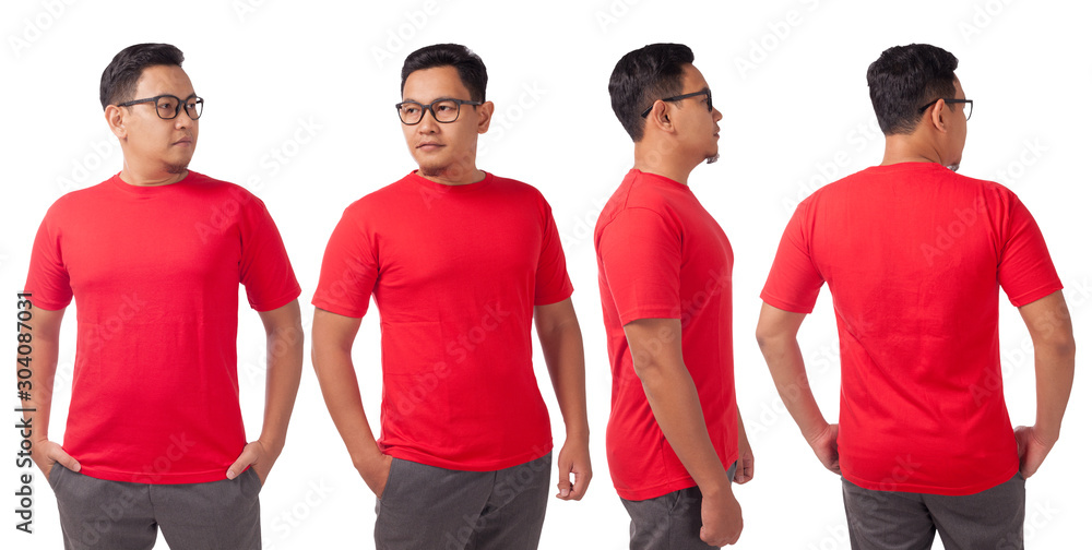 Red Shirt Design Template Stock Photo | Adobe Stock