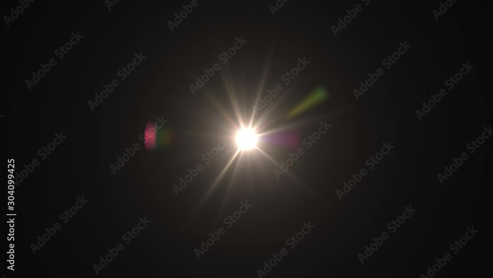 Optical Lens Flare Effect, Light Burst, Fading, Glowing Animation ...