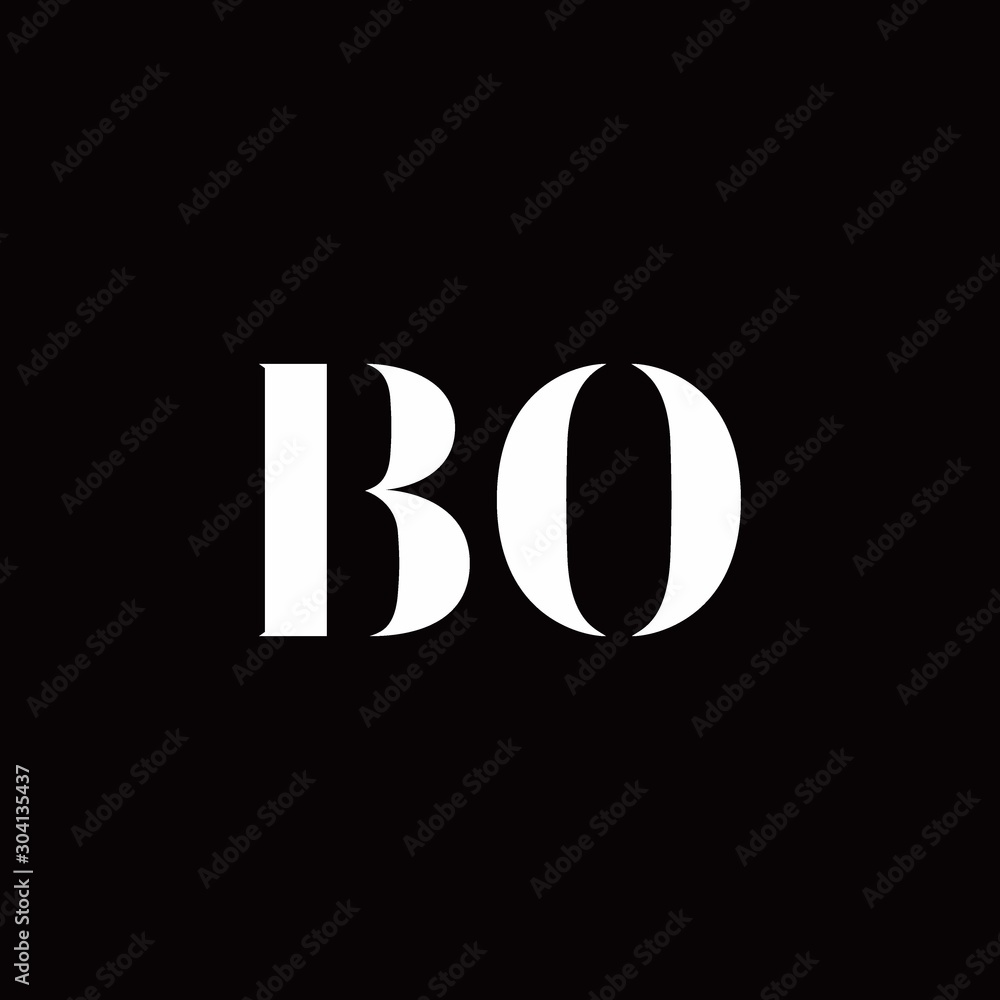 BO Logo Letter Initial Logo Designs Template Stock Vector | Adobe Stock