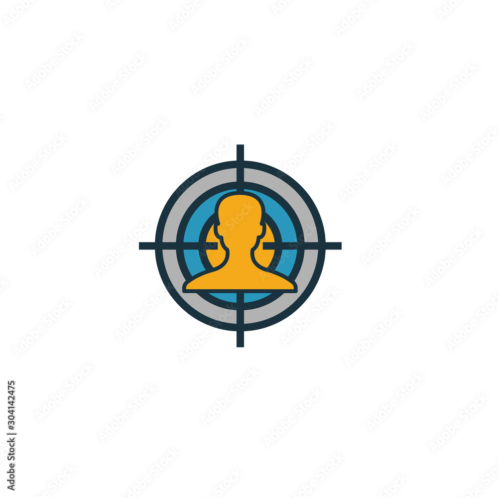 Audience Marketing icon. Simple element from smm icons collection ...