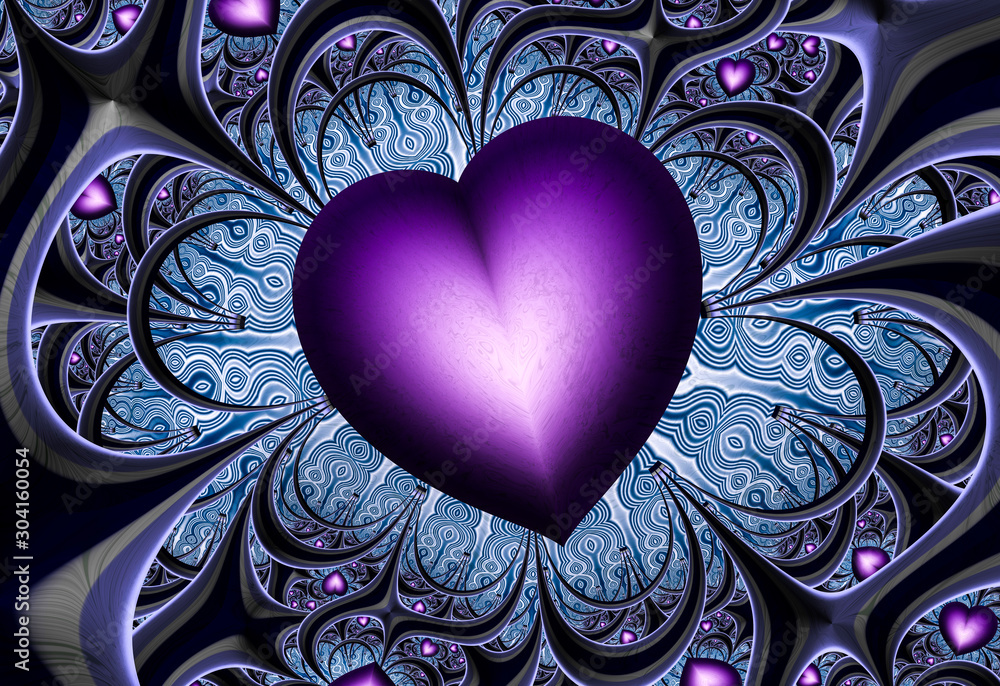 Background abstract Illustration for design, The Black Heart was ...