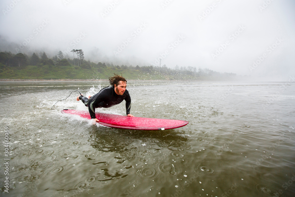 Surfing Washington Olympic National Park