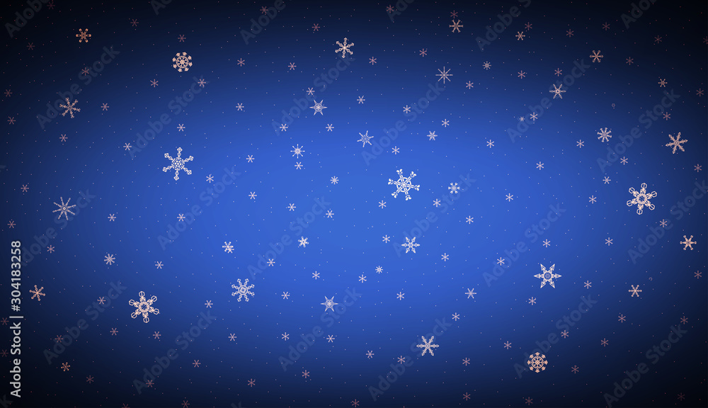 Dark Blue Snowflake Backgrounds