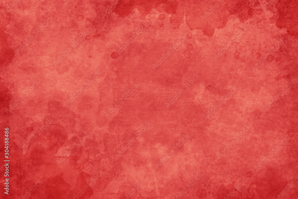 Old red Christmas paper background design with distressed vintage ...