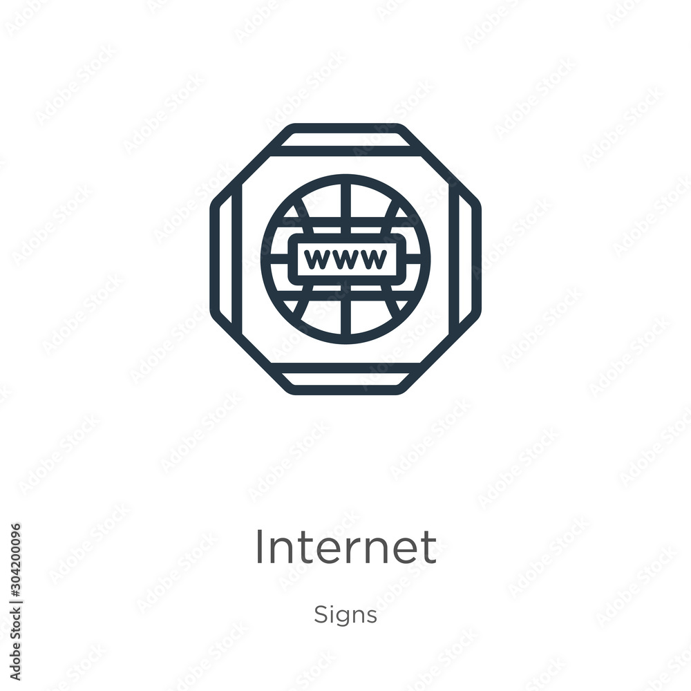 Internet symbol icon vector. Trendy flat internet symbol icon from ...