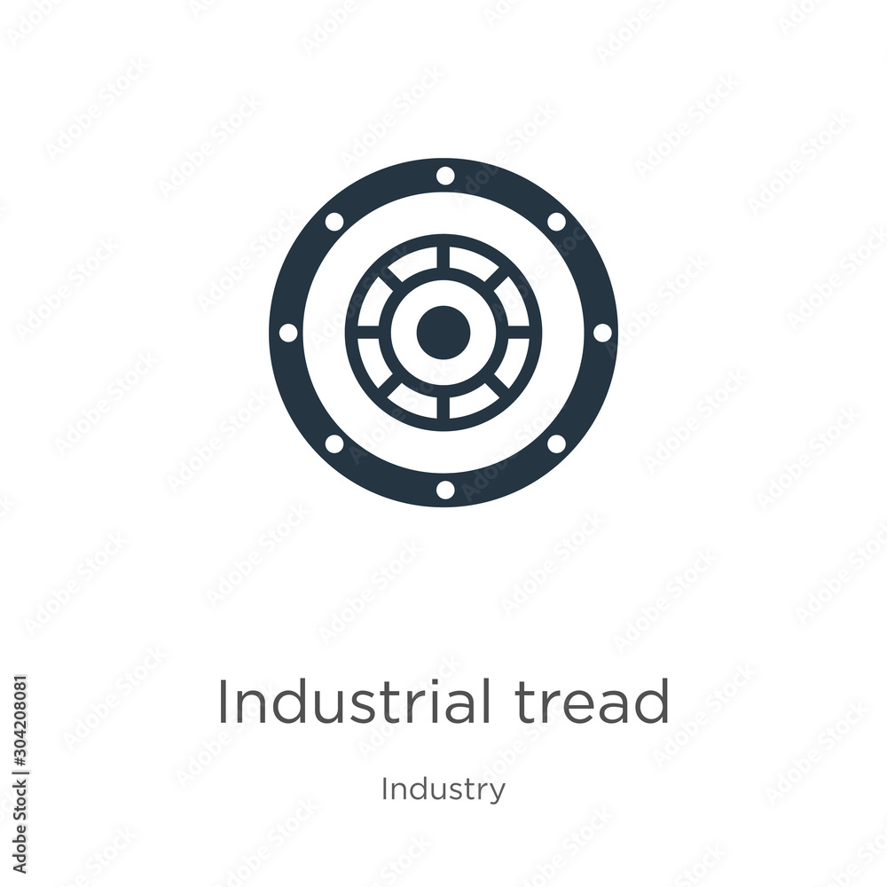 Industrial tread icon vector. Trendy flat industrial tread icon from ...