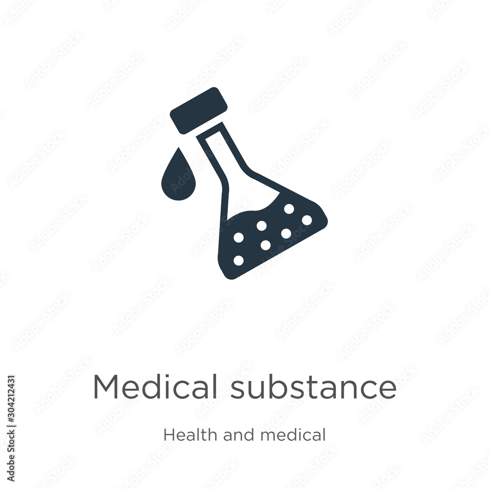 Medical substance icon vector. Trendy flat medical substance icon from ...
