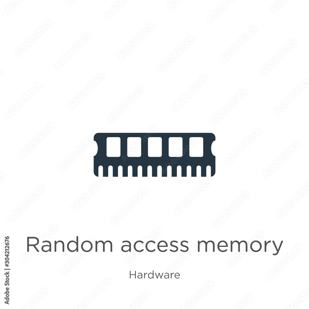 Random access memory icon vector. Trendy flat random access memory icon ... Random access memory icon vector. Trendy flat random access memory icon ...