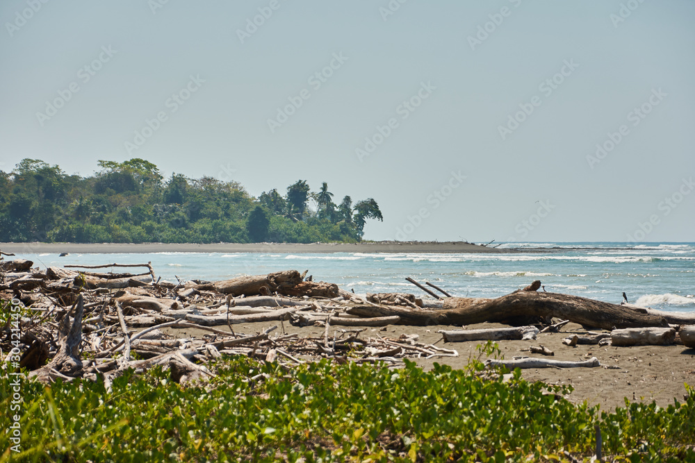 La Sirena station beach in Corcovado National Park, Costa Rica Stock ...
