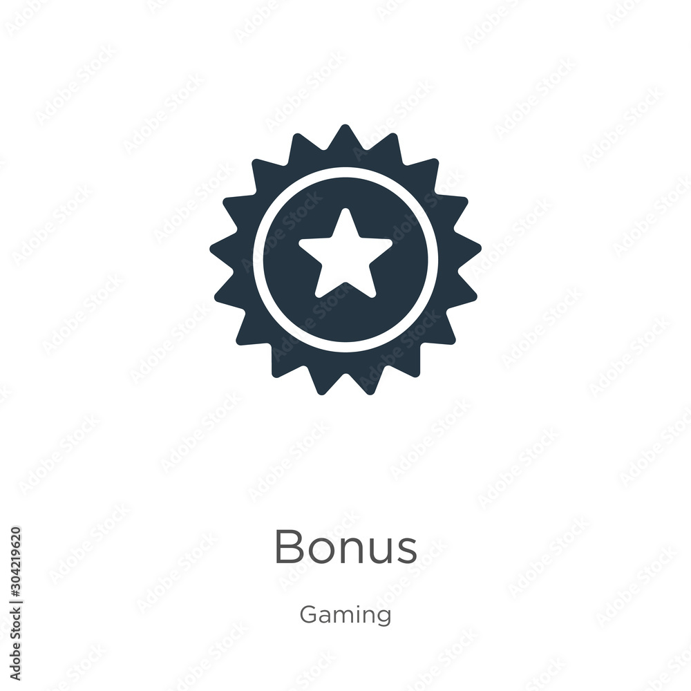 Bonus icon vector. Trendy flat bonus icon from gaming collection ... Bonus icon vector. Trendy flat bonus icon from gaming collection ...