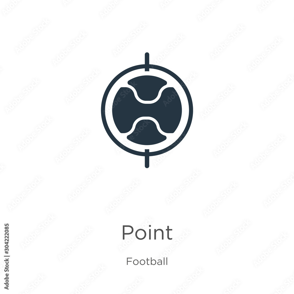 Point icon vector. Trendy flat point icon from football collection ...