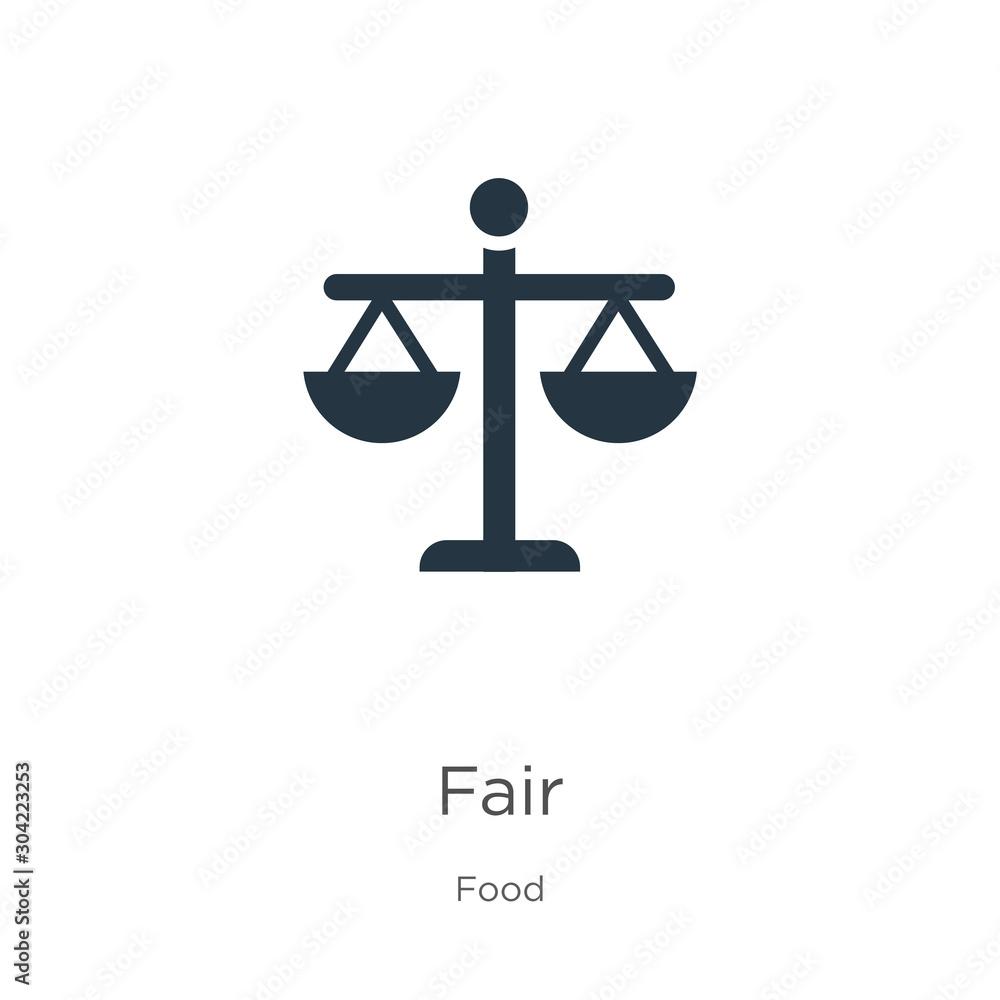 Fair icon vector. Trendy flat fair icon from food collection isolated ...