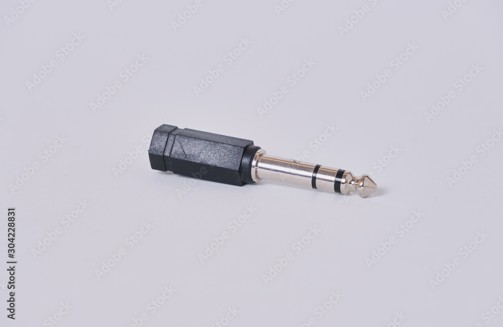 adapter jack mini jack isolated on white background Stock Photo | Adobe ...