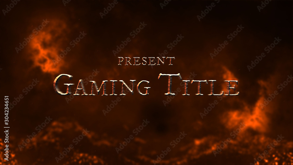 Gaming Title Stock Template | Adobe Stock
