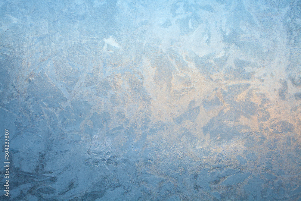 beautiful winter texture patterns of frost on window Stock Photo ...