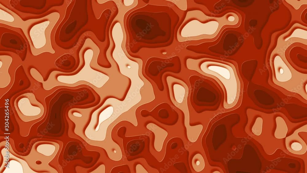 Morphing of a shape similar to a liquid layered topographic map ...