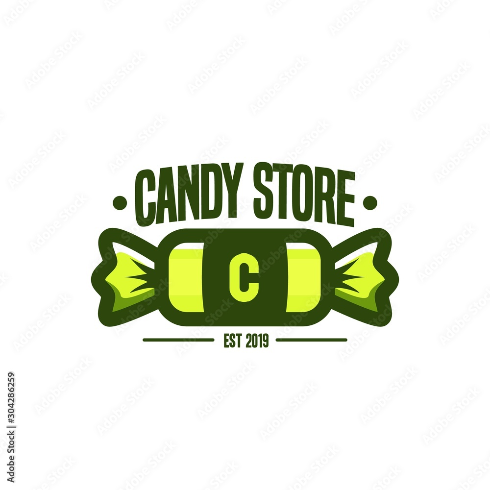 Vector design template candy logo, symbol, icon, graphic for candy ...
